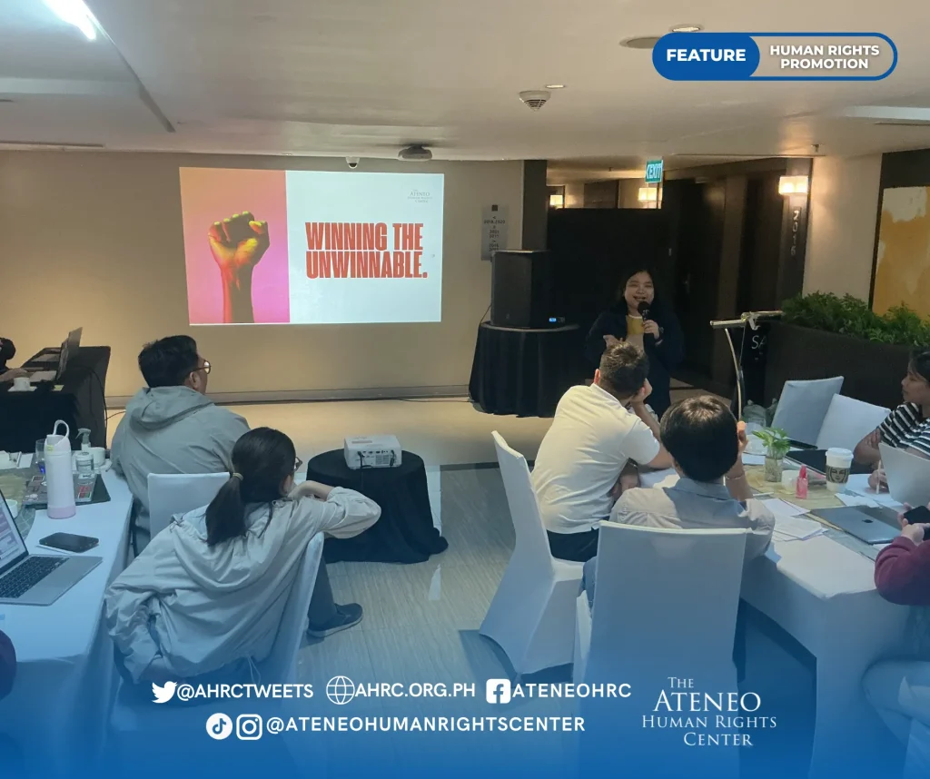 AHRC Resident Interns Undergo Capacity Development Training in ...